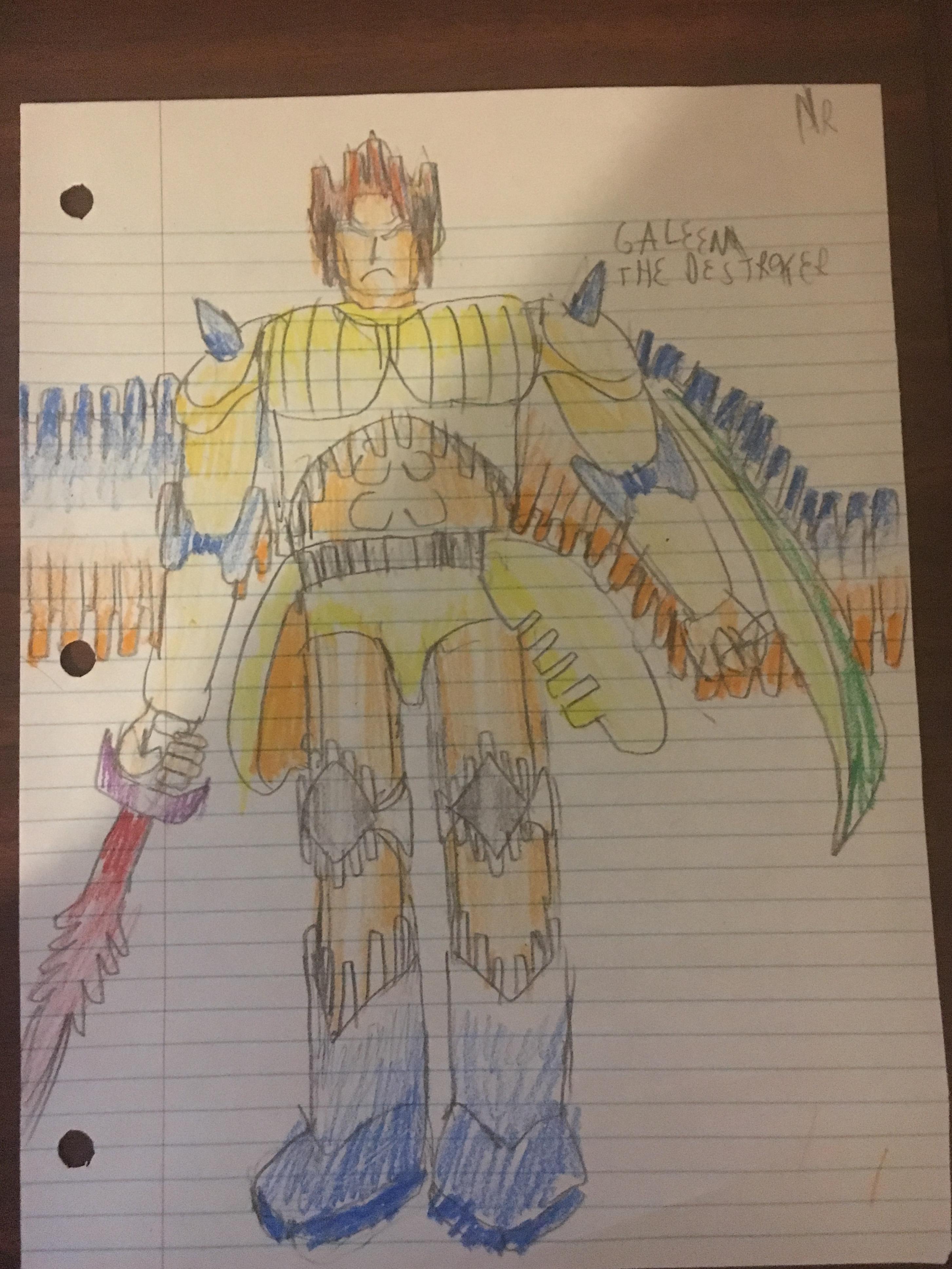 Humanoid Galeem drawing | Super Smash Brothers Ultimate | Know Your Meme