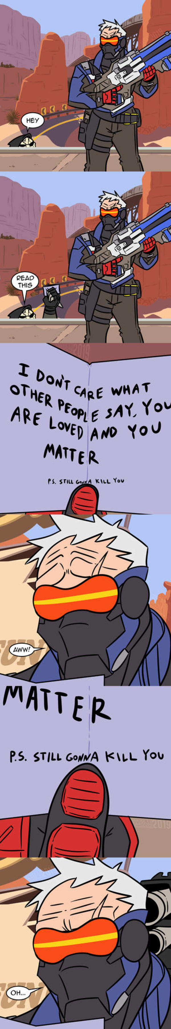 Reaper has something to say | Soldier: 76 | Know Your Meme