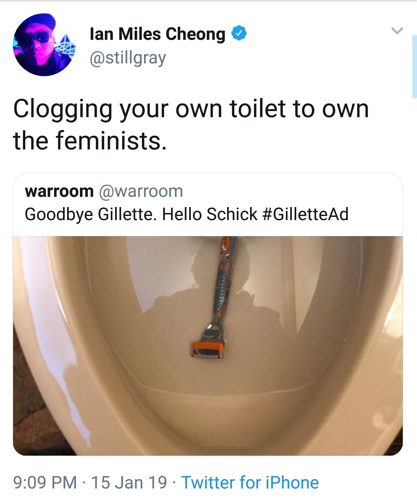 Ian tweet | "The Best Men Can Be" Gillette PSA | Know Your Meme