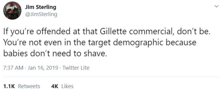 Jim Sterling | "The Best Men Can Be" Gillette PSA | Know Your Meme