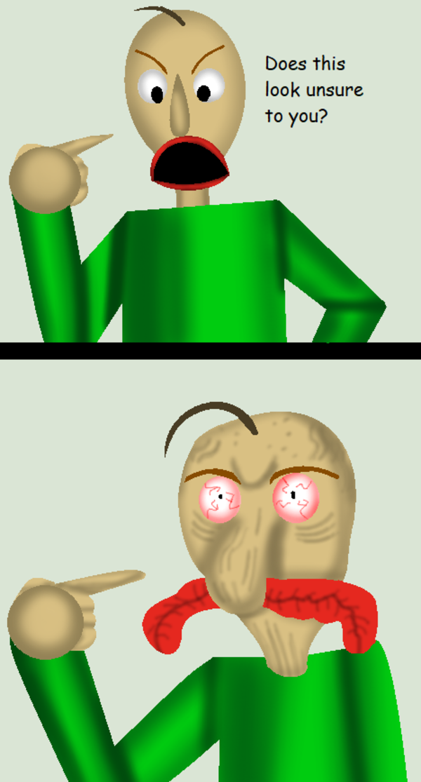 Does this look unsure to you? | Baldi's Basics in Education and ...