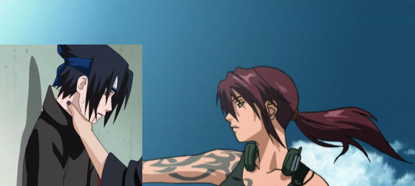 Revy Chokes Sasuke | Sasuke Choke Edits | Know Your Meme