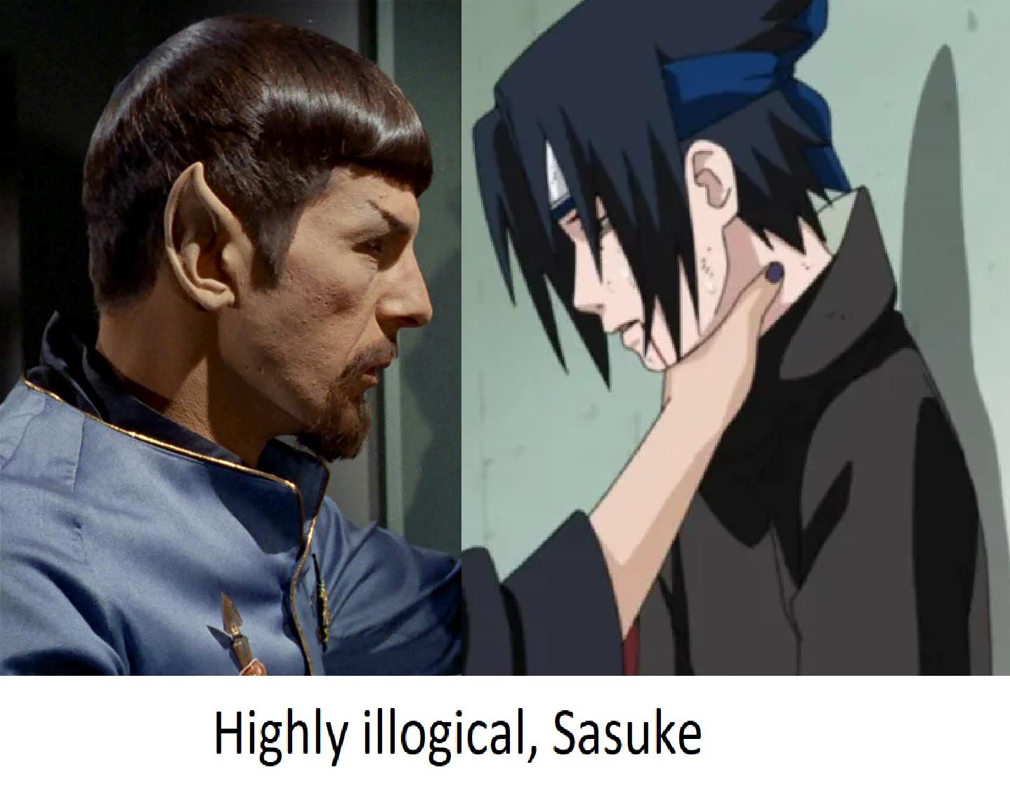 illogical sasuke | Sasuke Choke Edits | Know Your Meme