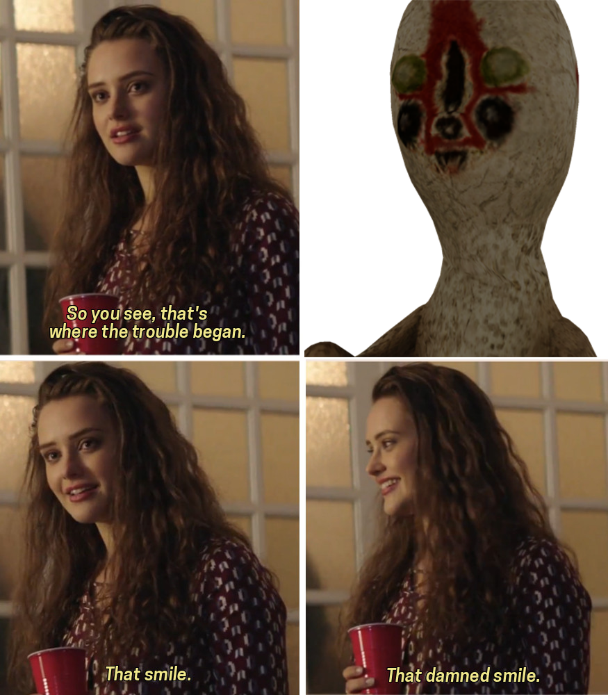 That smile.... | SCP-173 | Know Your Meme