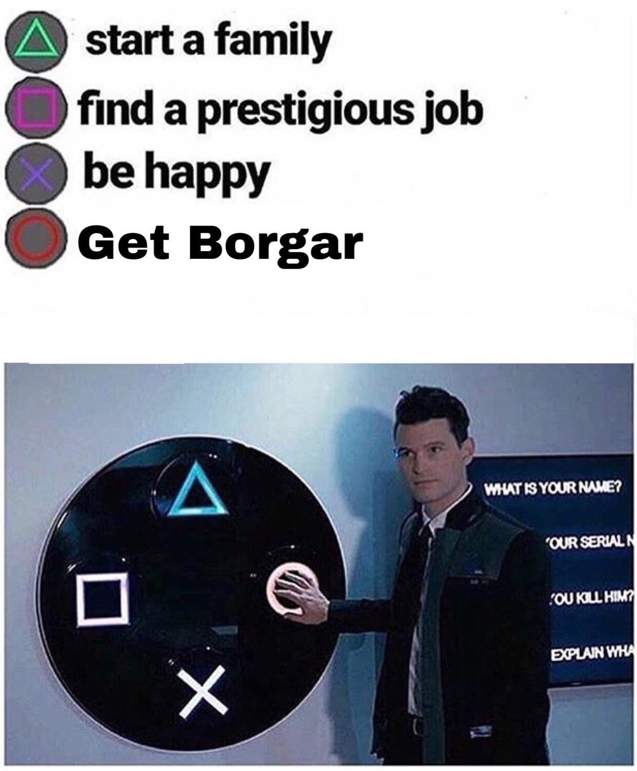 bOrGaR | Do U Want Anyfing From Macdondald / Borgar | Know Your Meme