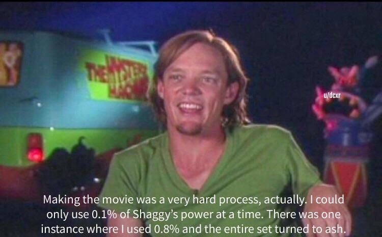 Too powerful | Shaggy's Power | Know Your Meme
