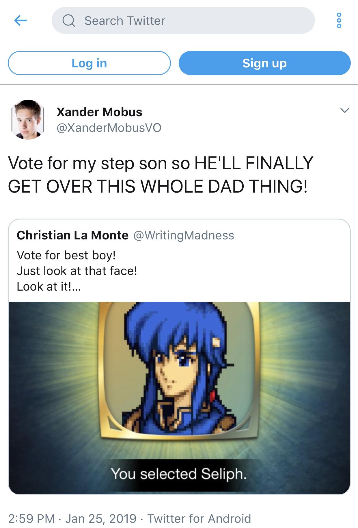 Xander Mobus’s vote for CYL3 (1/2) | Fire Emblem Heroes | Know Your Meme