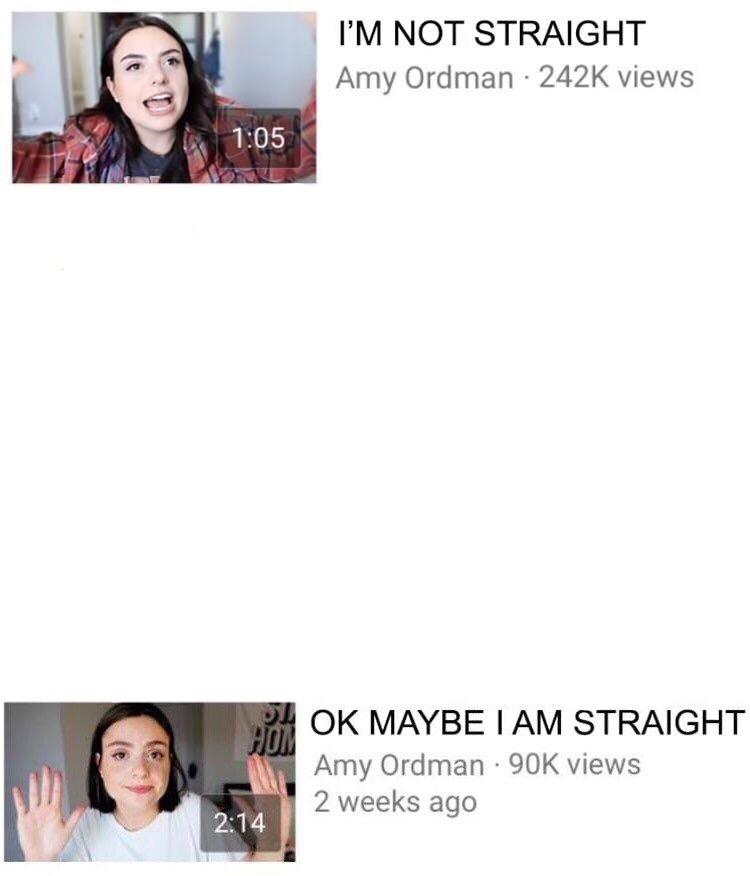 Template | I'm Not Straight / Okay, Maybe I Am Straight | Know Your Meme