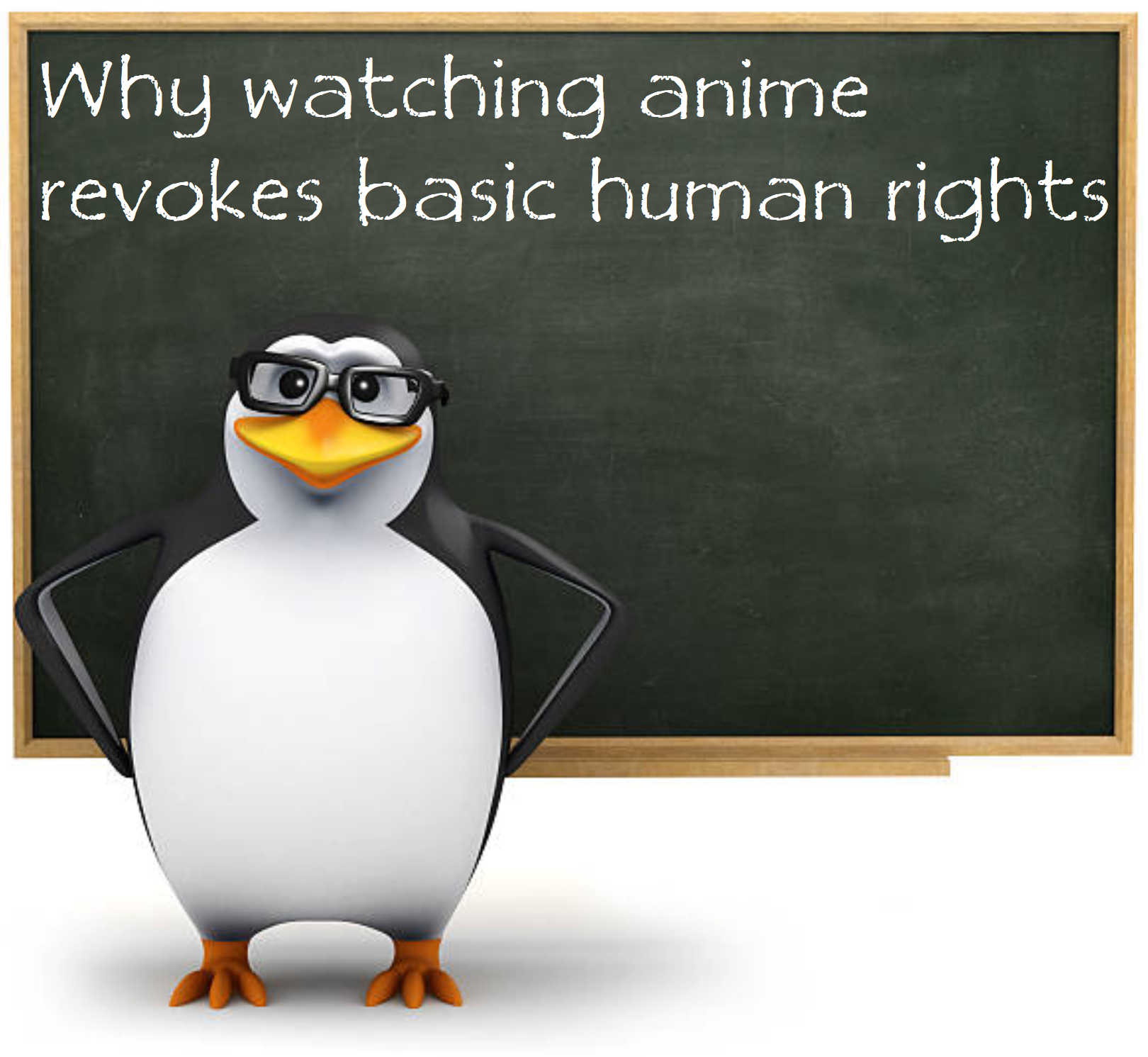 The real social issues | No Anime Penguin | Know Your Meme