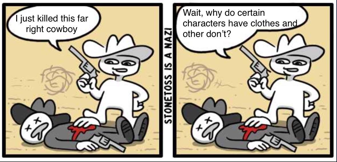 Clothes inconsistency | Anti-Memes | Know Your Meme