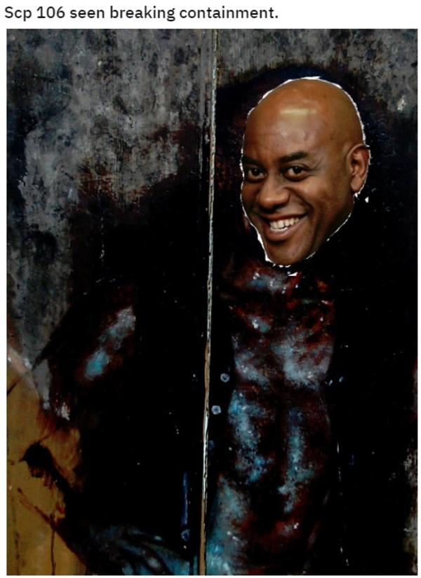 Scp 106 seen breaking containment. | SCP-106 | Know Your Meme
