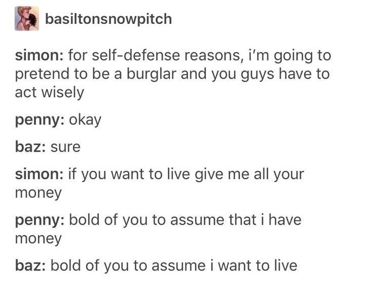 Simon Penny and Baz | Bold of You to Assume | Know Your Meme