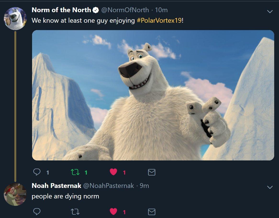 People are dying, Norm | 2019 North American Polar Vortex | Know Your Meme