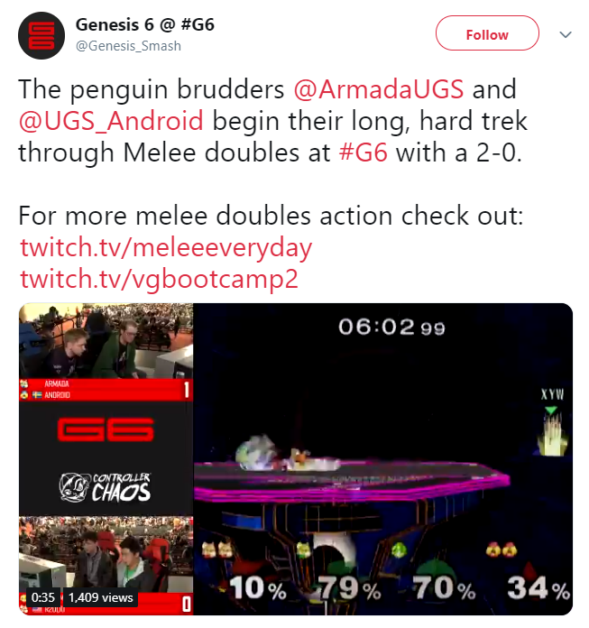 G6 Penguin Brudders | GENESIS 6 Super Smash Bros. Ultimate Seeding ...