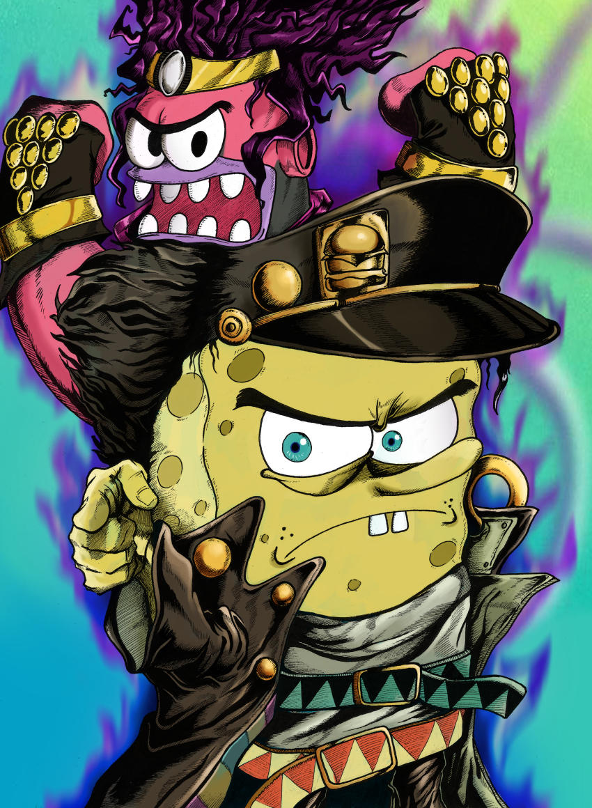 SpongeJotaro and Patrick Star Platinum | SpongeBob SquarePants | Know ...