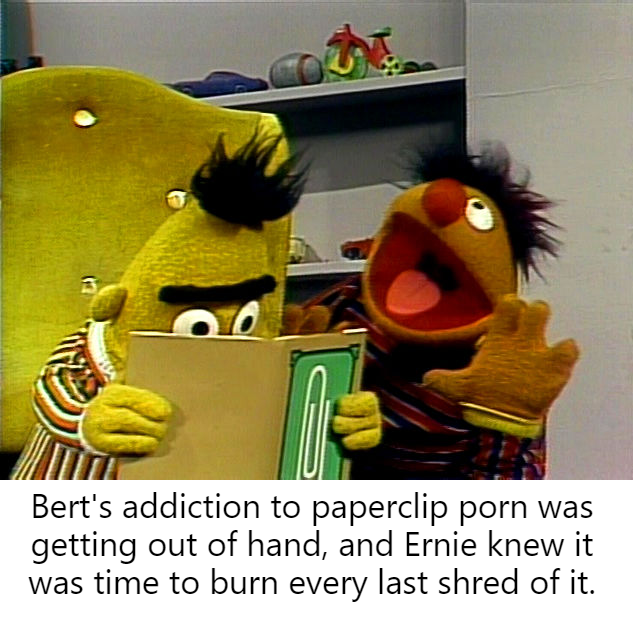 Bert's paperclip fetish | Bertstrips | Know Your Meme