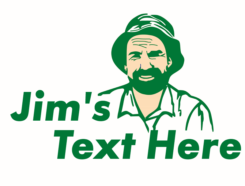 Text Here Jim s Mowing Logo Know Your Meme Text Here Jim s Mowing Logo Know Your Meme
