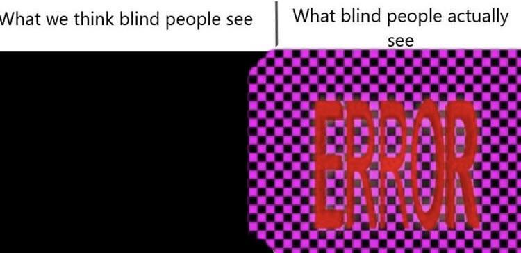 What Blind People See | Missing Source Textures | Know Your Meme
