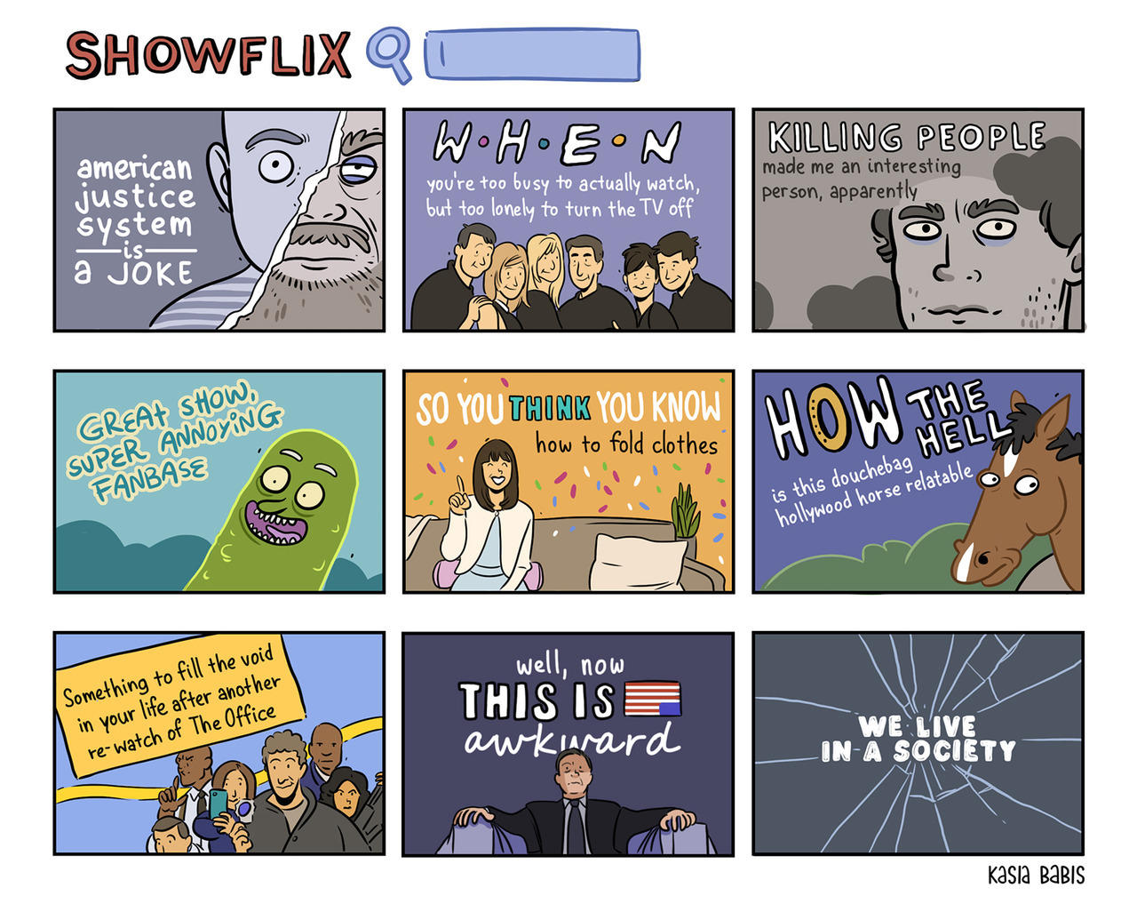 "Now Streaming" by Kasia Babis | Netflix | Know Your Meme