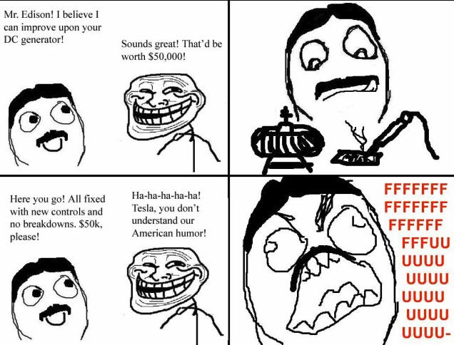 The American Way | Thomas Edison vs. Nikola Tesla | Know Your Meme