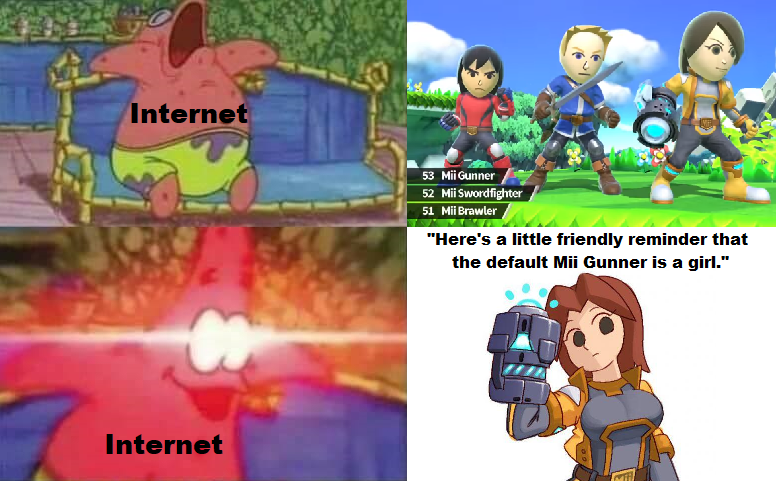 Not that I mind though, keep the cool fanart coming. | Mii Gunner ...