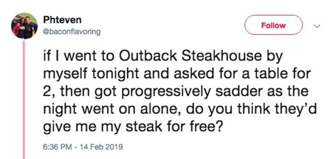 The idea | Outback Steakhouse Valentine's Day Prank | Know Your Meme