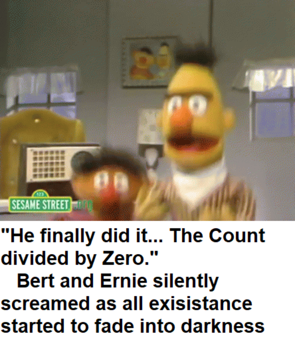 The Count divided by zero | Bertstrips | Know Your Meme