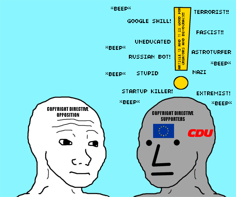 So I made something In regards to Article13 supporters | EU Copyright ...