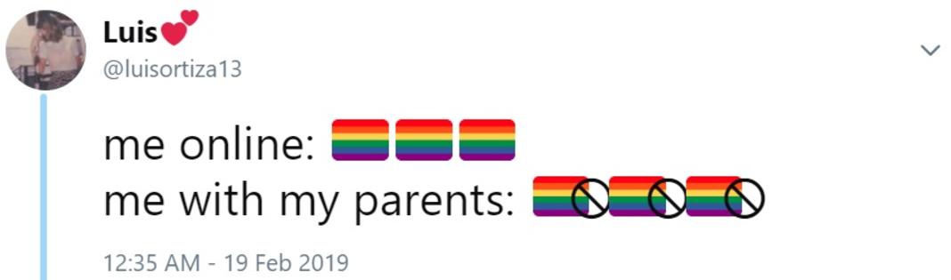 me online | Crossed-Out Pride Flag Emoji Combination | Know Your Meme