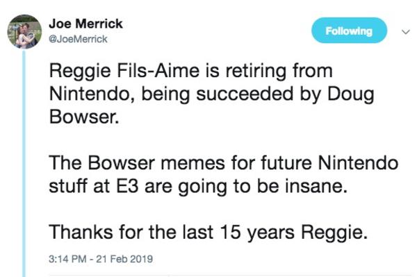 Doug Bowser | Reggie Fils-Aime | Know Your Meme
