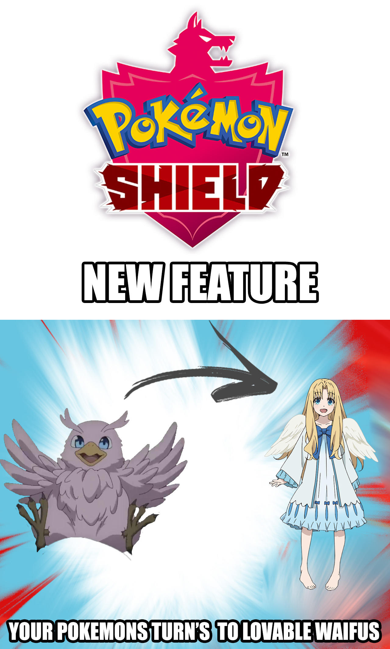 the new feature is awsome | Pokémon Sword and Shield | Know Your Meme