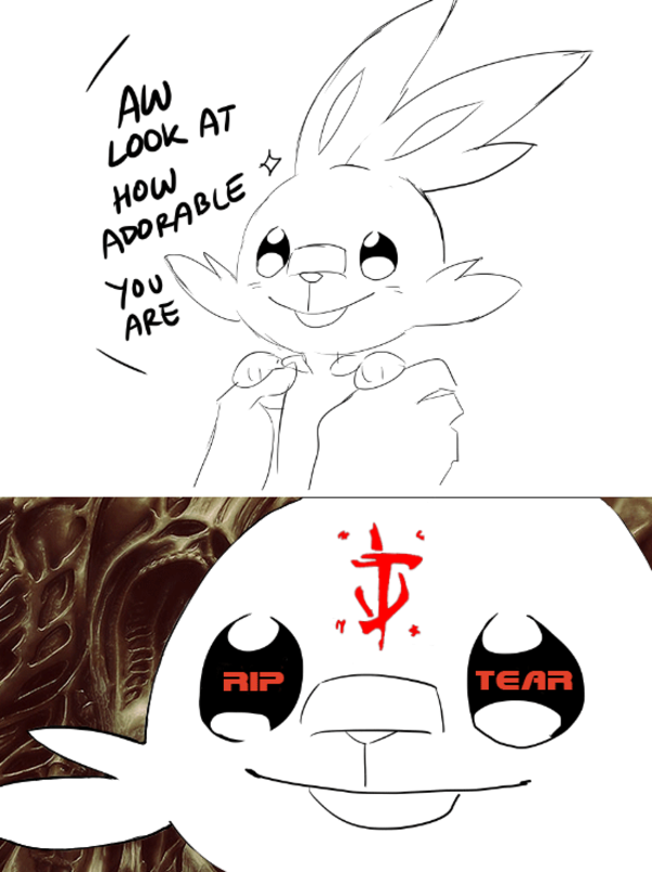 Doomguy would pick Scorbunny. Prove me wrong. | Pokémon Sword and ...