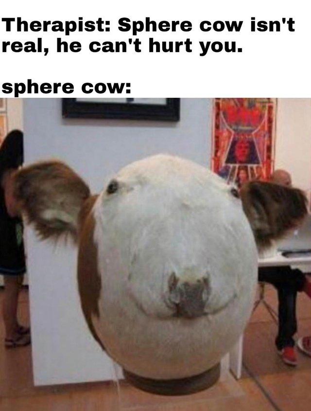 Isn't Real | Sphere Cow | Know Your Meme