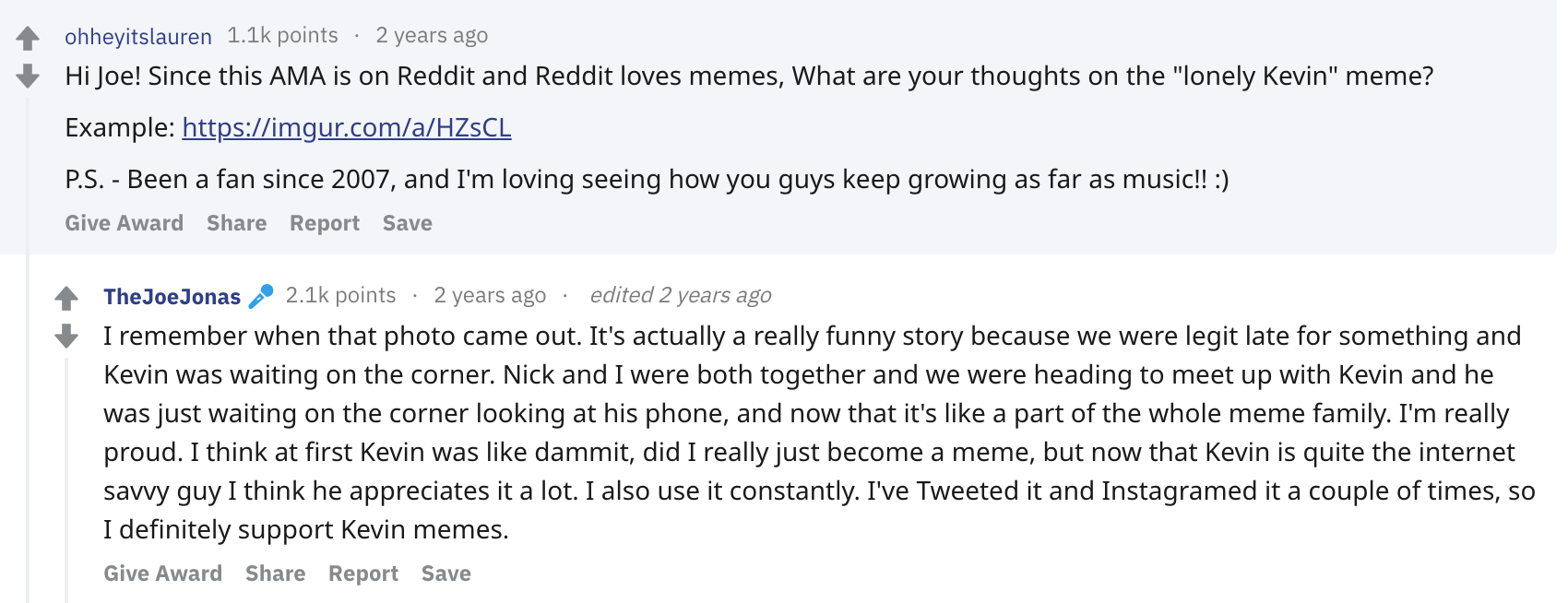 Reddit Response | Lonely Kevin | Know Your Meme