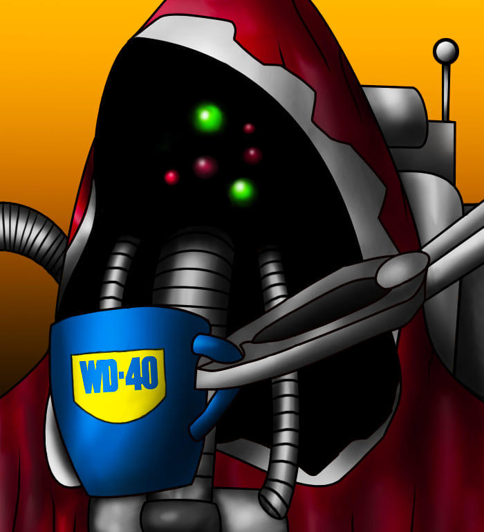 WD-40, beverage of choice of the adeptus mechanicus | Dean McCoppin Mug ...