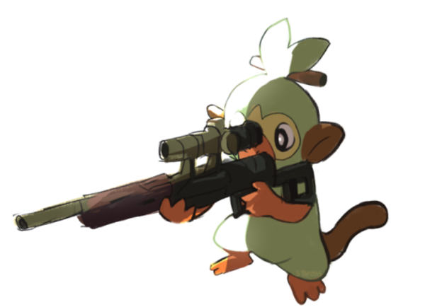 grookey has a sniper Gun | Pokémon Sword and Shield | Know Your Meme