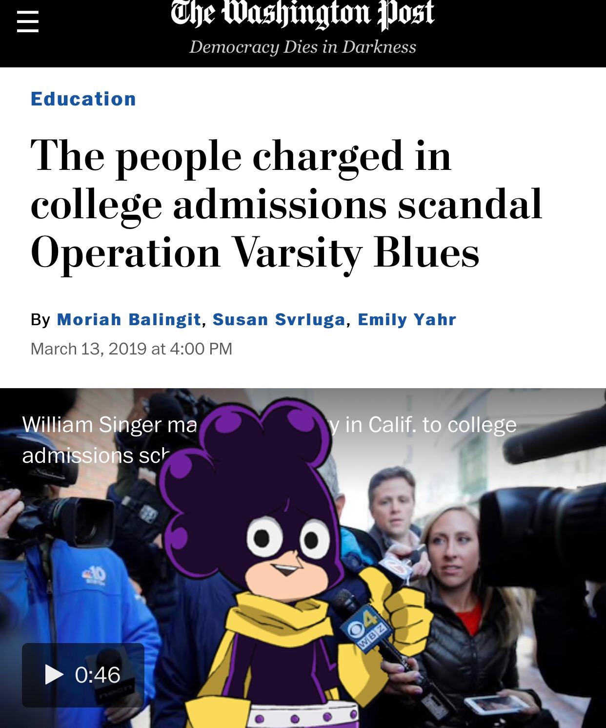 Probably not his first scandal. | Operation Varsity Blues | Know Your Meme