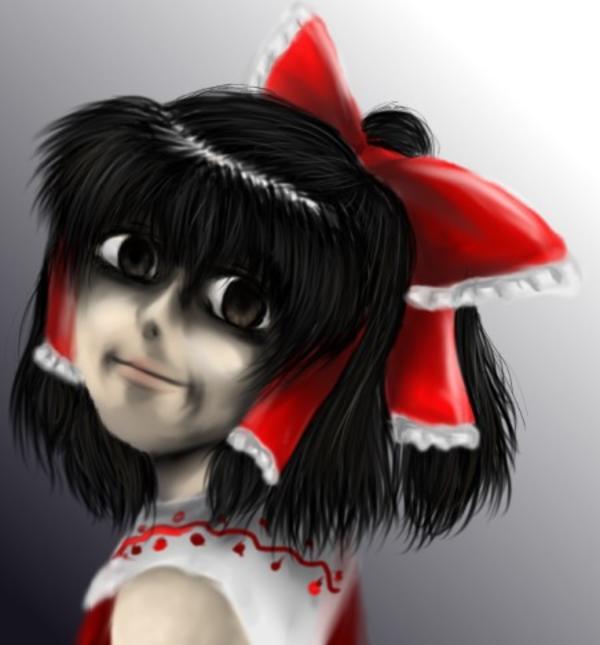 Staring Reimu | Touhou Project (東方Project) | Know Your Meme