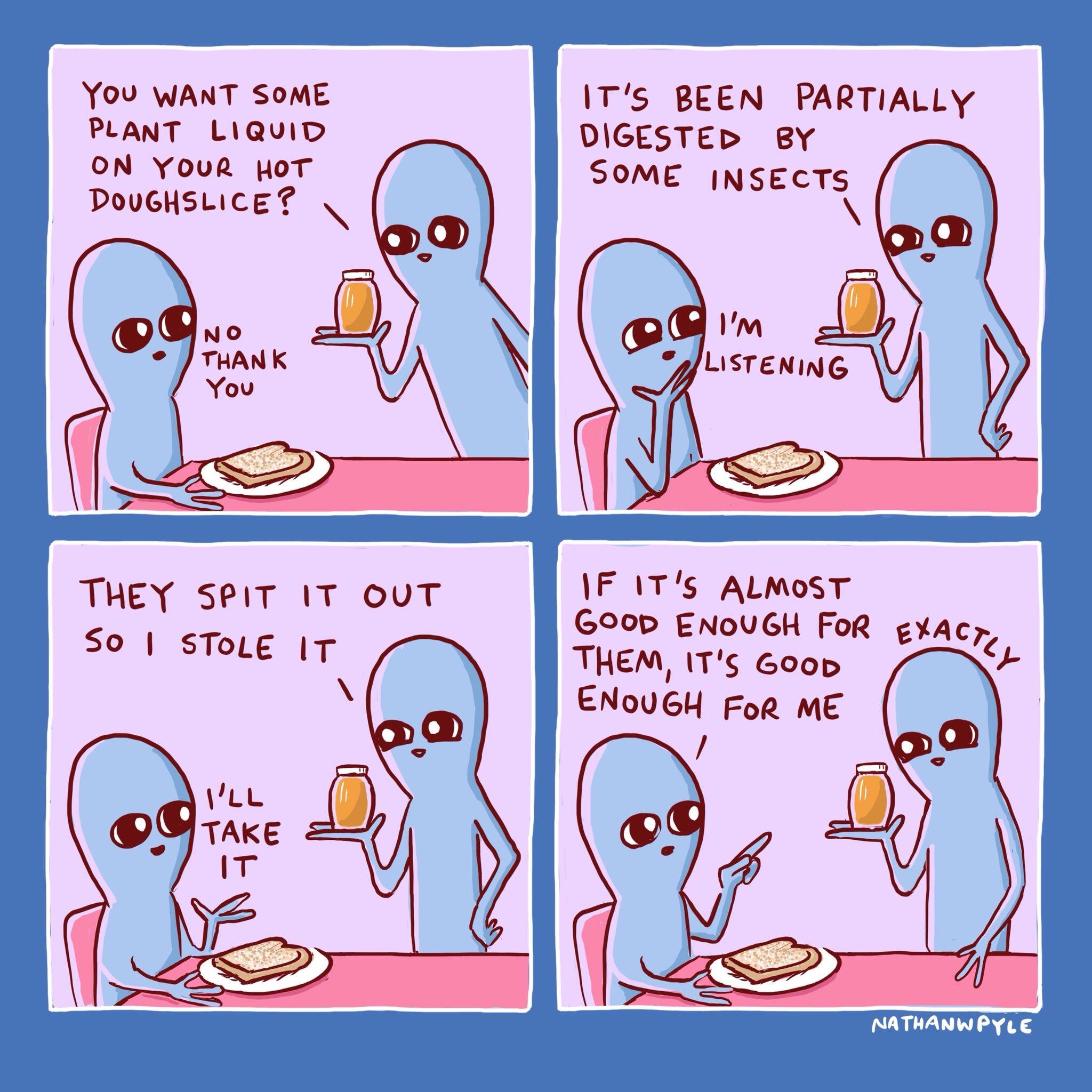 Hungry? | Nathan Pyle's Strange Planet Comics | Know Your Meme