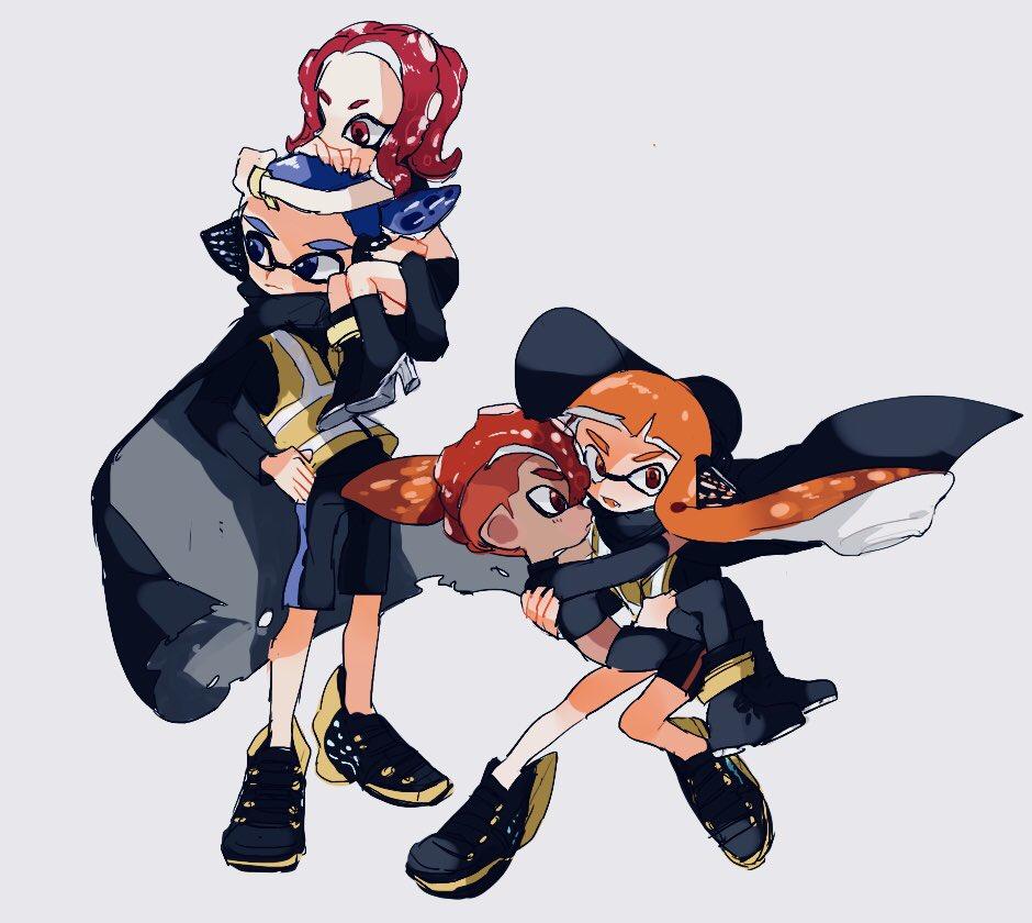 Agent 8 being carried by Agent 3 | Splatoon | Know Your Meme