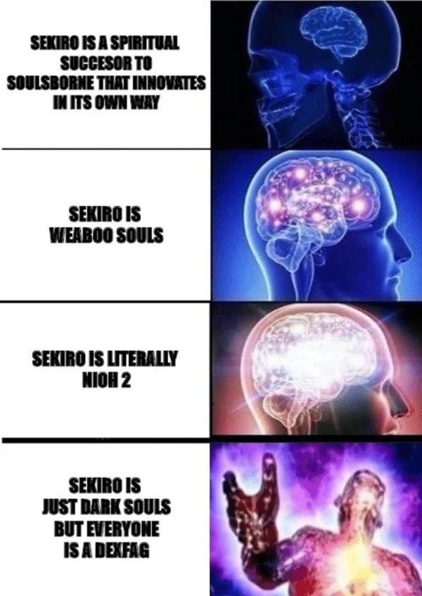 Expanding Brain Sekiro | Sekiro: Shadows Die Twice | Know Your Meme