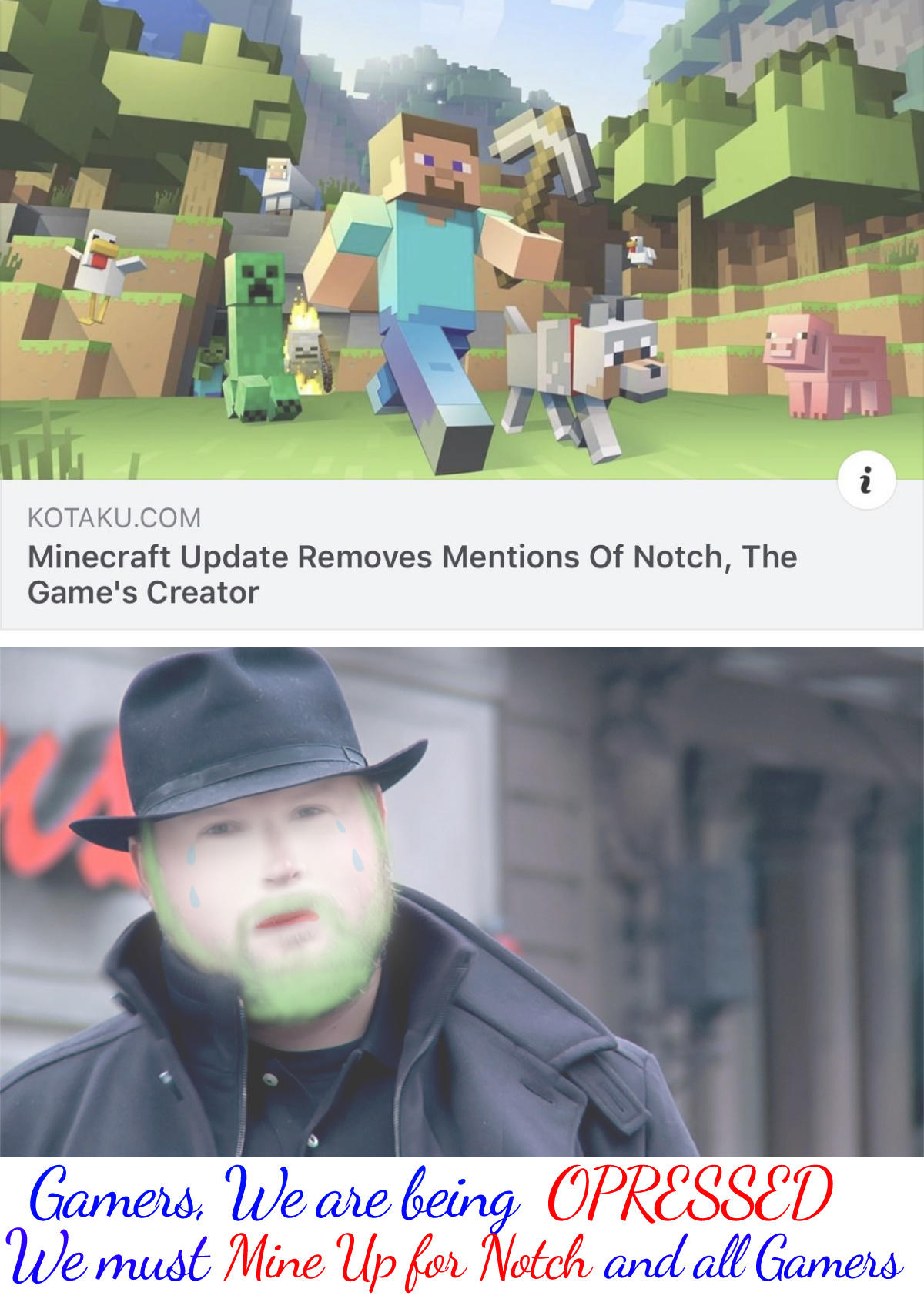 "Gamers, We are being OPRESSED" | Markus Persson / Notch | Know Your Meme