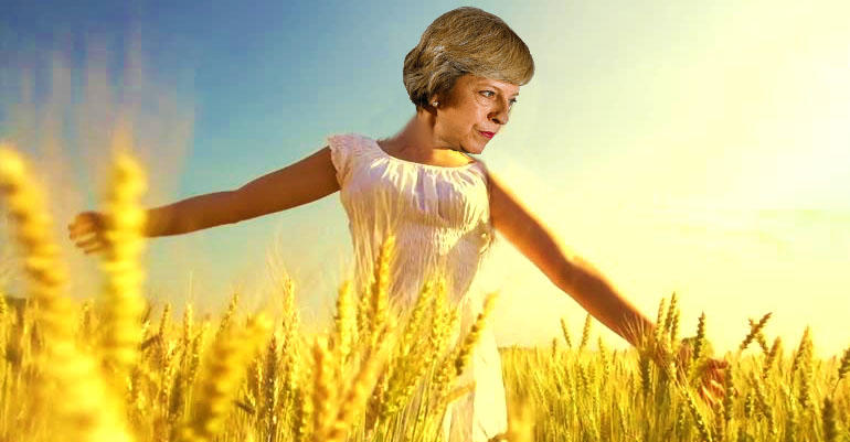 Fow3 | Theresa May Running Through The Fields of Wheat | Know Your Meme