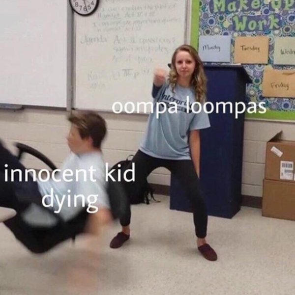 oompa loompa | Falling Out of Chair | Know Your Meme