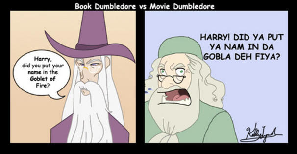 Book Dumbledore vs. Movie Dumbledore | Dumbledore Asked Calmly | Know ...