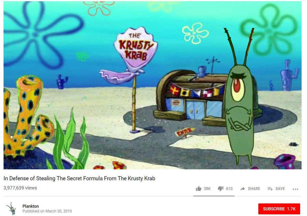 Plankton starts his YouTube ranting channel | Rantsona | Know Your Meme