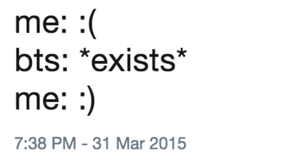 me: :( bts: *exists* me: :) | Me: :( vs. Me: :) | Know Your Meme