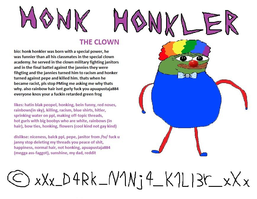 Honk Honkler the Clown | Clown Pepe / Honk Honk / Clown World | Know ...