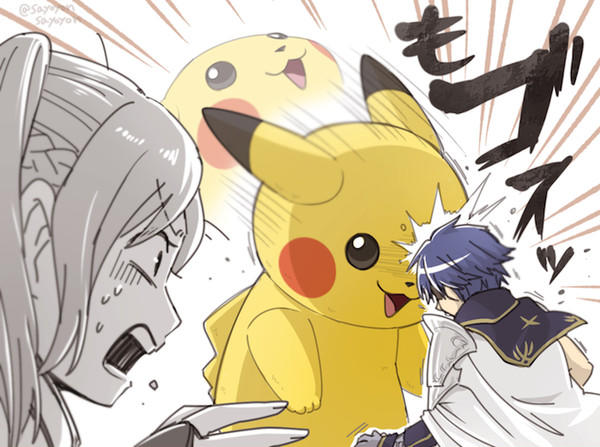 Pikachu headbutt Chrom | Pokémon | Know Your Meme