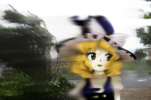 Marisa in a hurricane | Marisaface / Kanmarisa | Know Your Meme